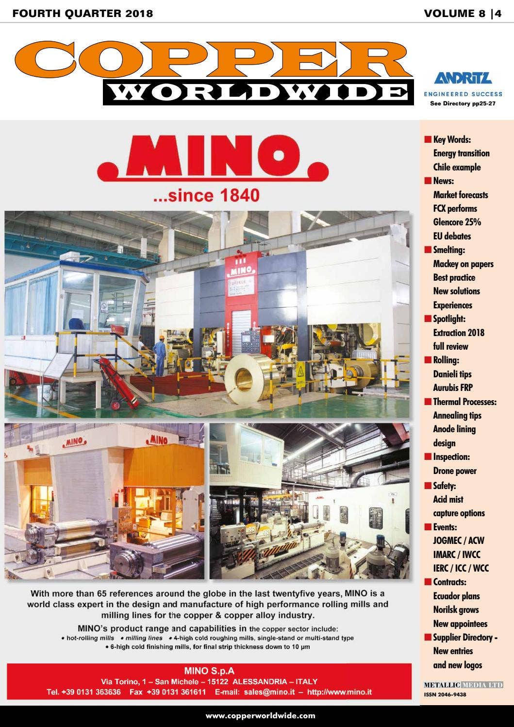 Copper Worldwide Vol 8 No 4 issue by Metamedi - Issuu