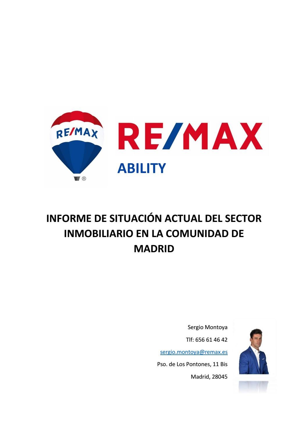 INFORME DE SITUACIÓN ACTUAL DEL SECTOR INMOBILIARIO EN LA COMUNIDAD DE ...