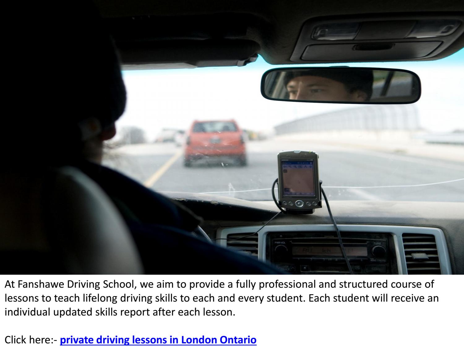 Important Tips When You Practicing Driving by Yourself by Fanshawe ...