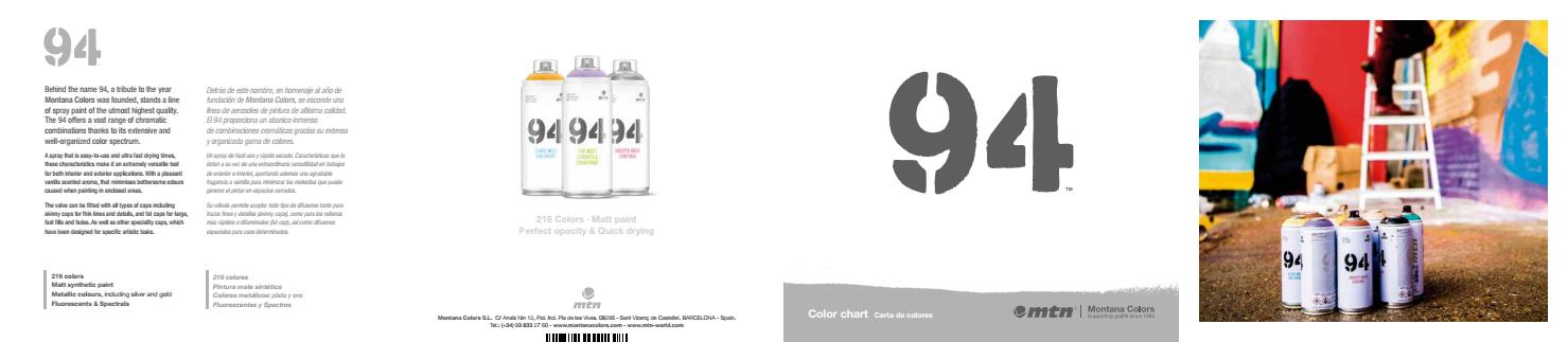 94 Color Chart by Montana Colors MTN - Issuu