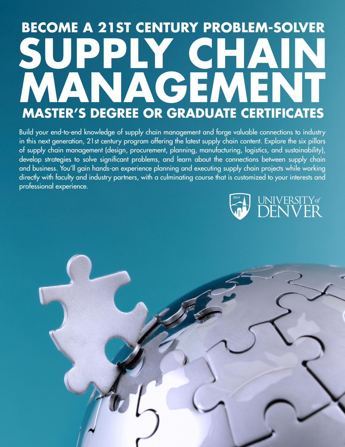 Supply Chain Management | Graduate Program by University College - Issuu