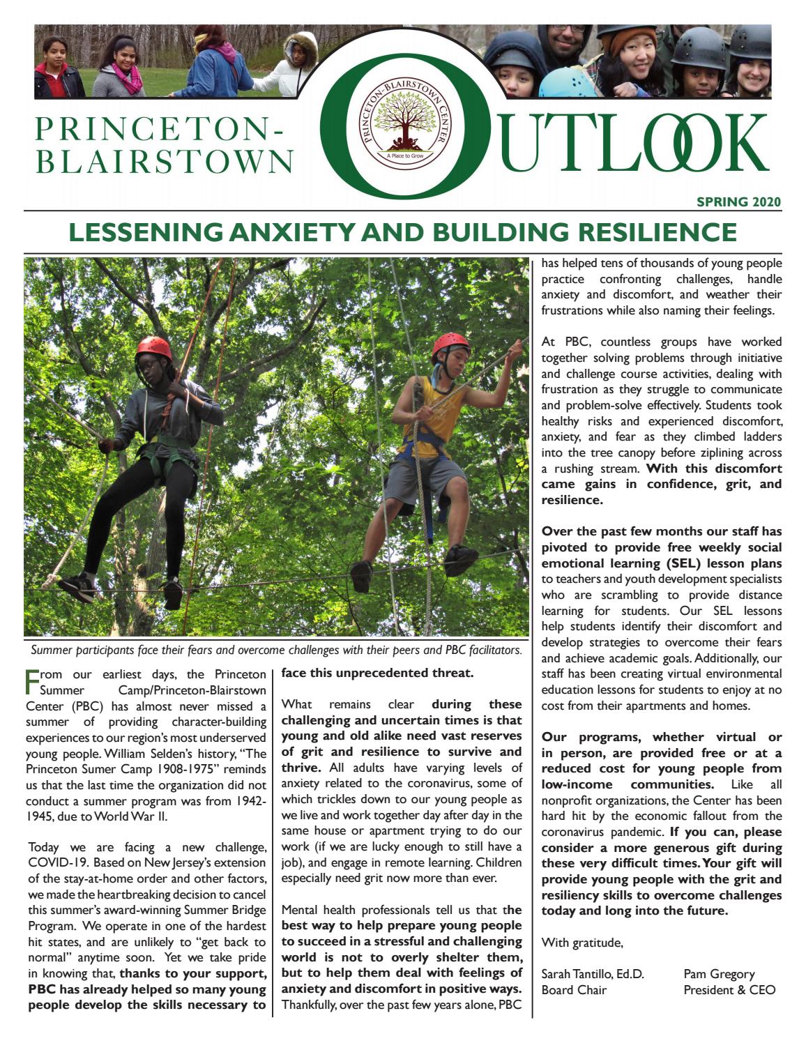 Spring 2020 Outlook by Princeton-Blairstown Center - Issuu