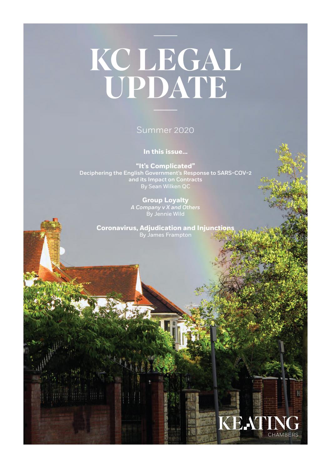 KC LEGAL UPDATE Summer 2020 by courtthree - Issuu