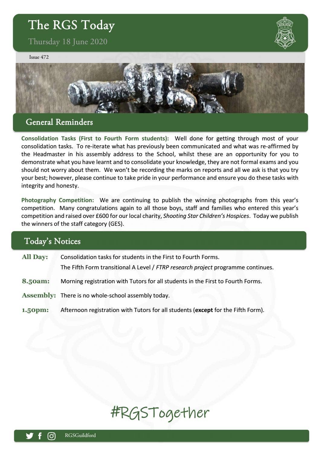 The RGS Today 18.06.20 by RGS Guildford - Issuu