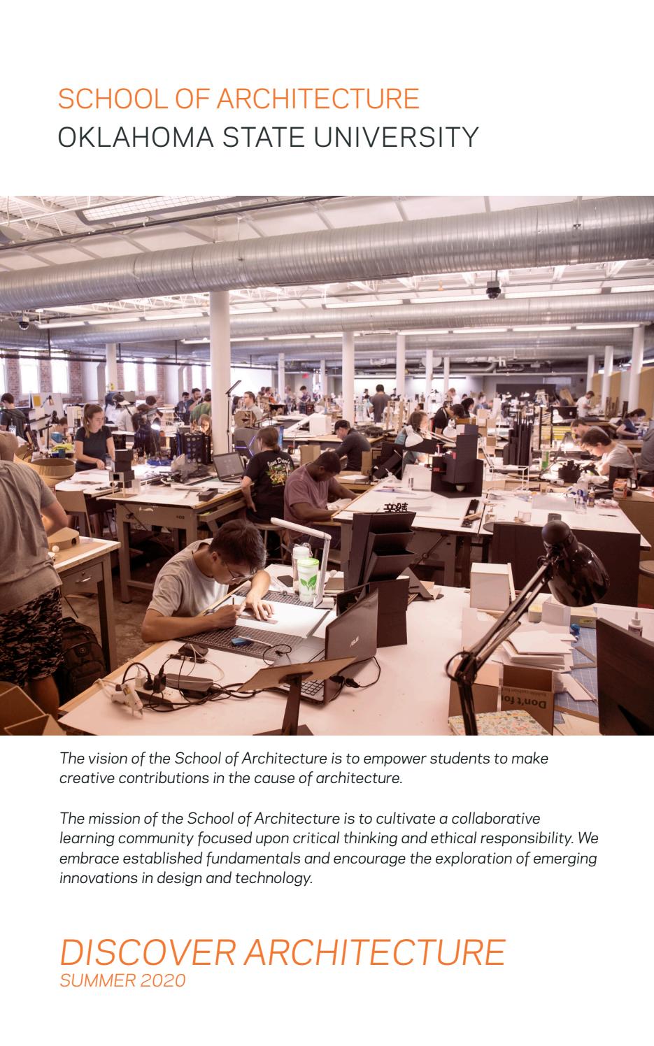 OSU Discover Architecture Welcome Info 2020 by architecture-okstate - Issuu