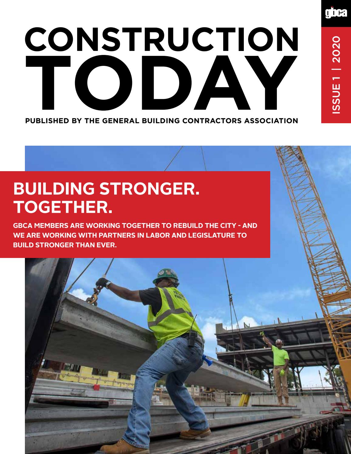Construction Today - Issue 1 - 2020 by General Building Contractors ...