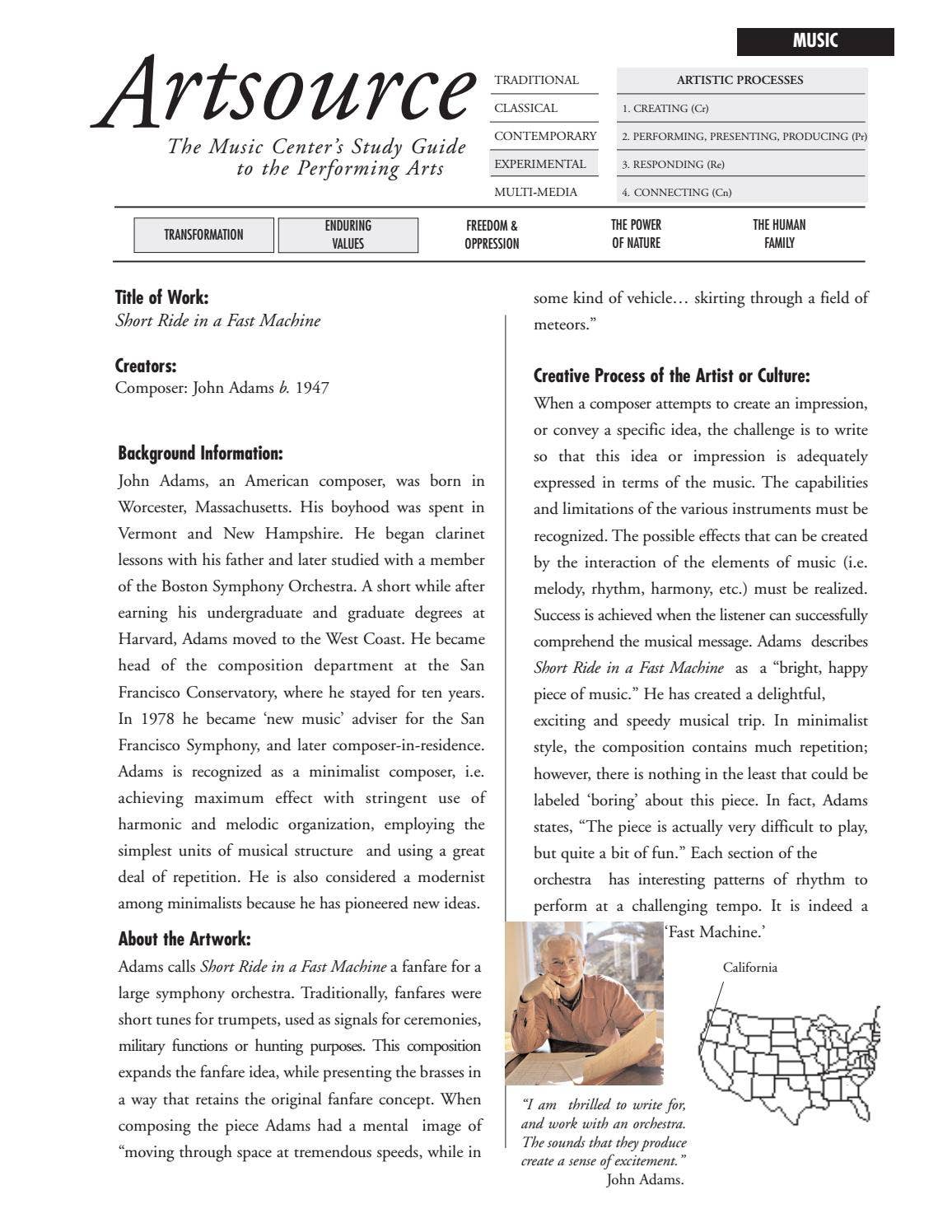 Artsource - John Adams by The Music Center - Issuu