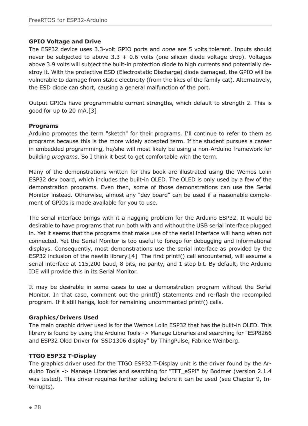 FreeRTOS for ESP32-Arduino (Extract) by Elektor - Issuu