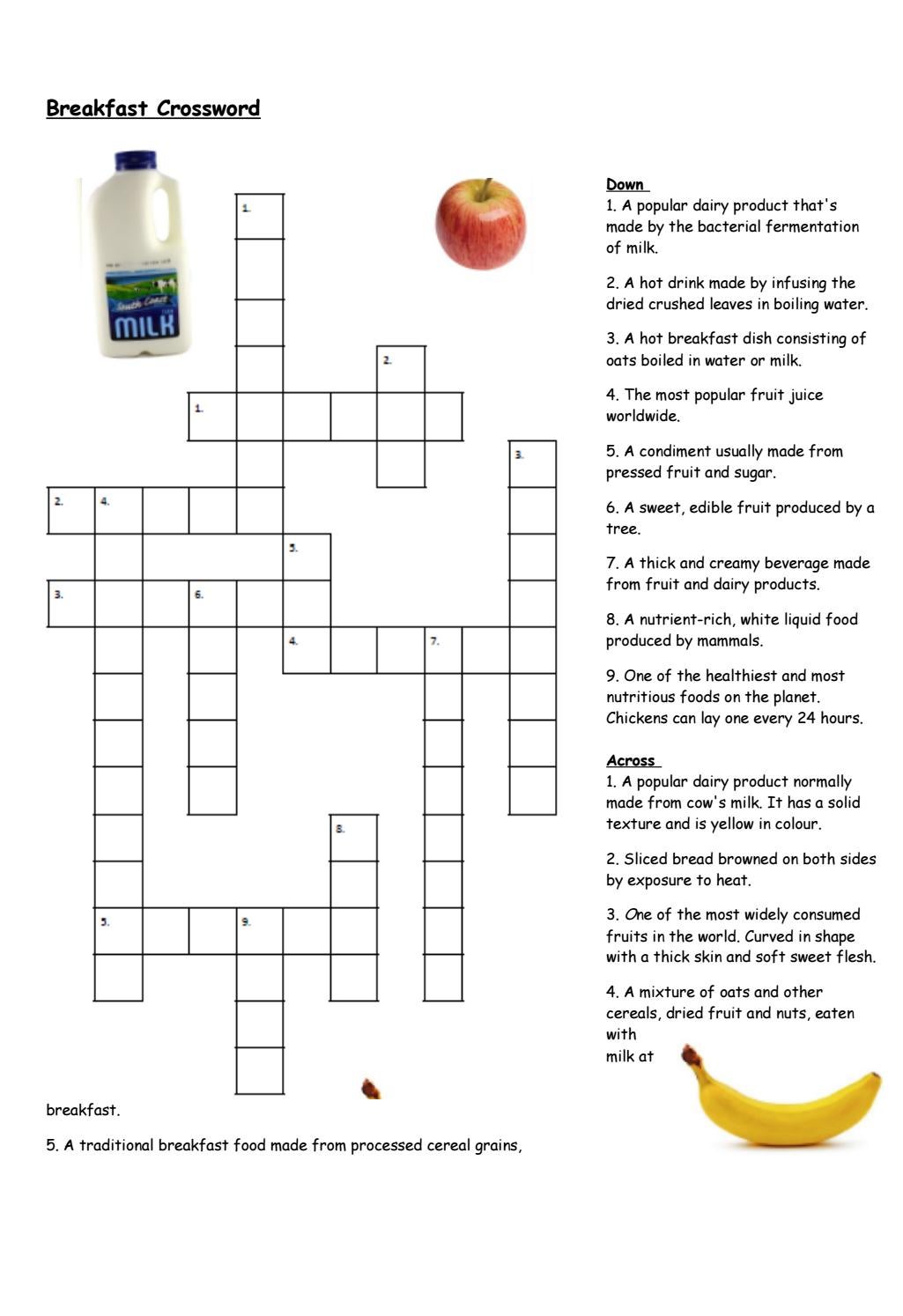 Breakfast worksheet by Schudio - Issuu