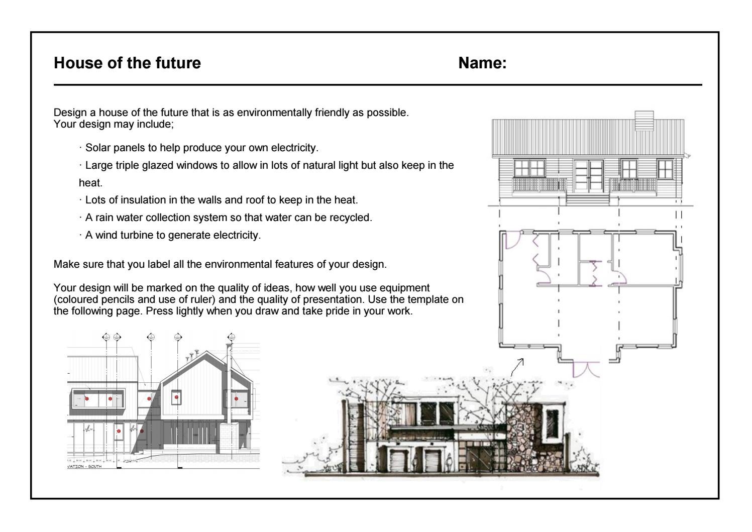 House of the future worksheet by Schudio - Issuu