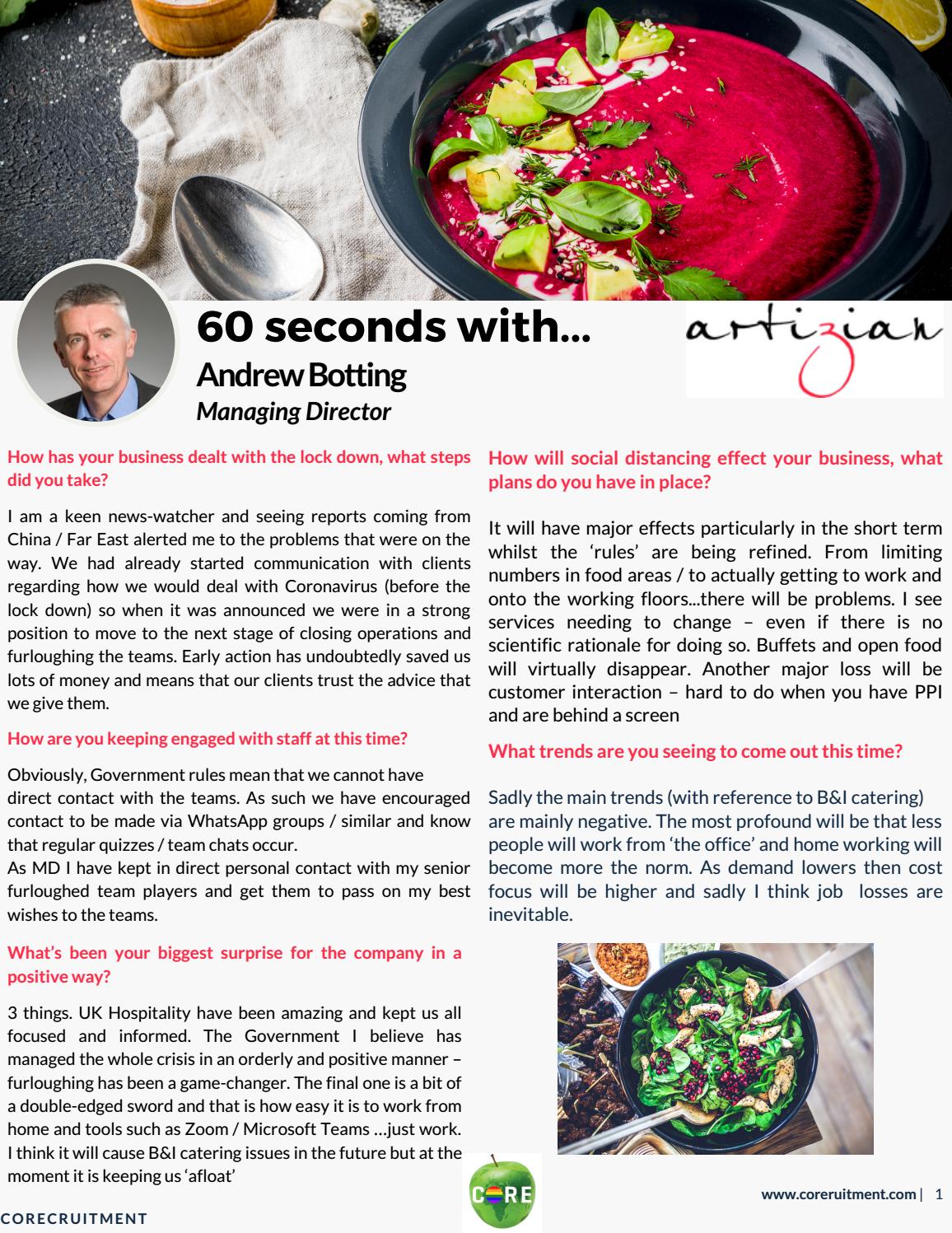 60 seconds interviews 2020 by COREcruitment - Issuu