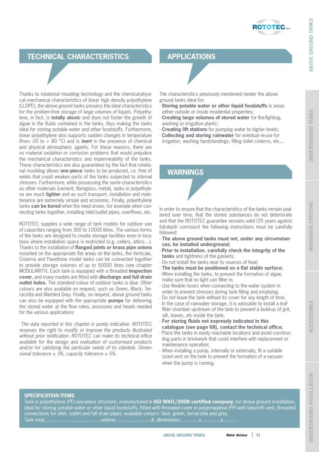 DEPÓSITO CISTERNA ROTOTEC by Siscocan Grupo Comercial - Issuu