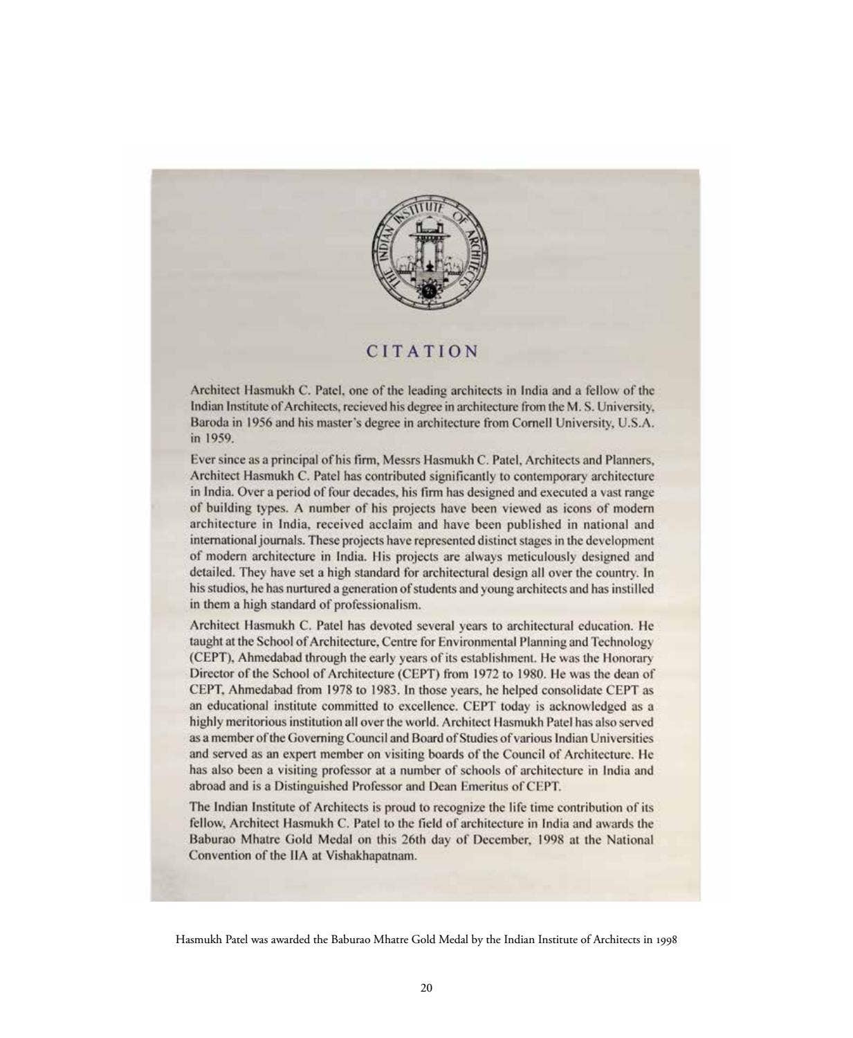 The Architecture of Hasmukh C. Patel by Mapin Publishing - Issuu