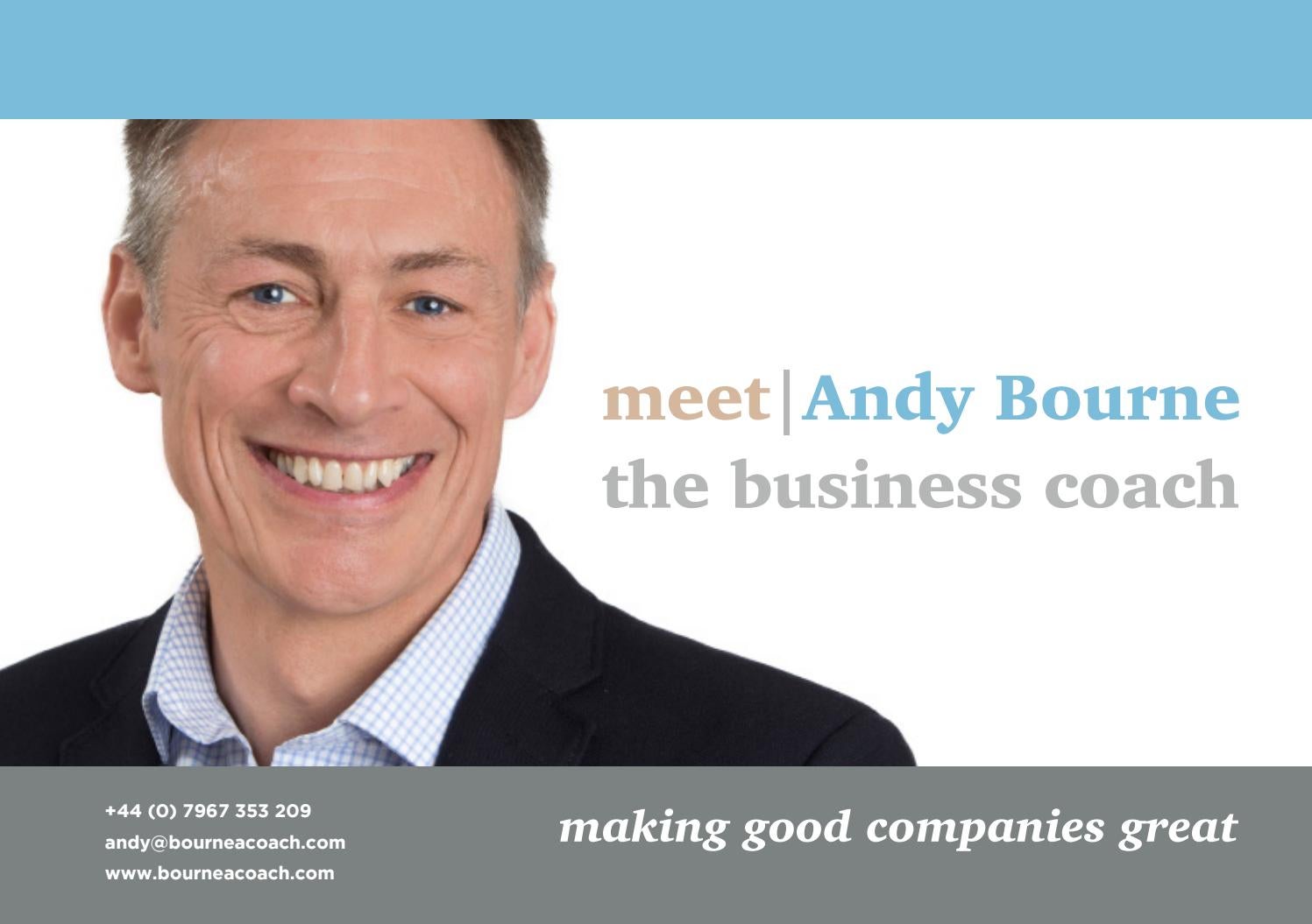 Andy Bourne | Brochure Design by Jools Design - Issuu