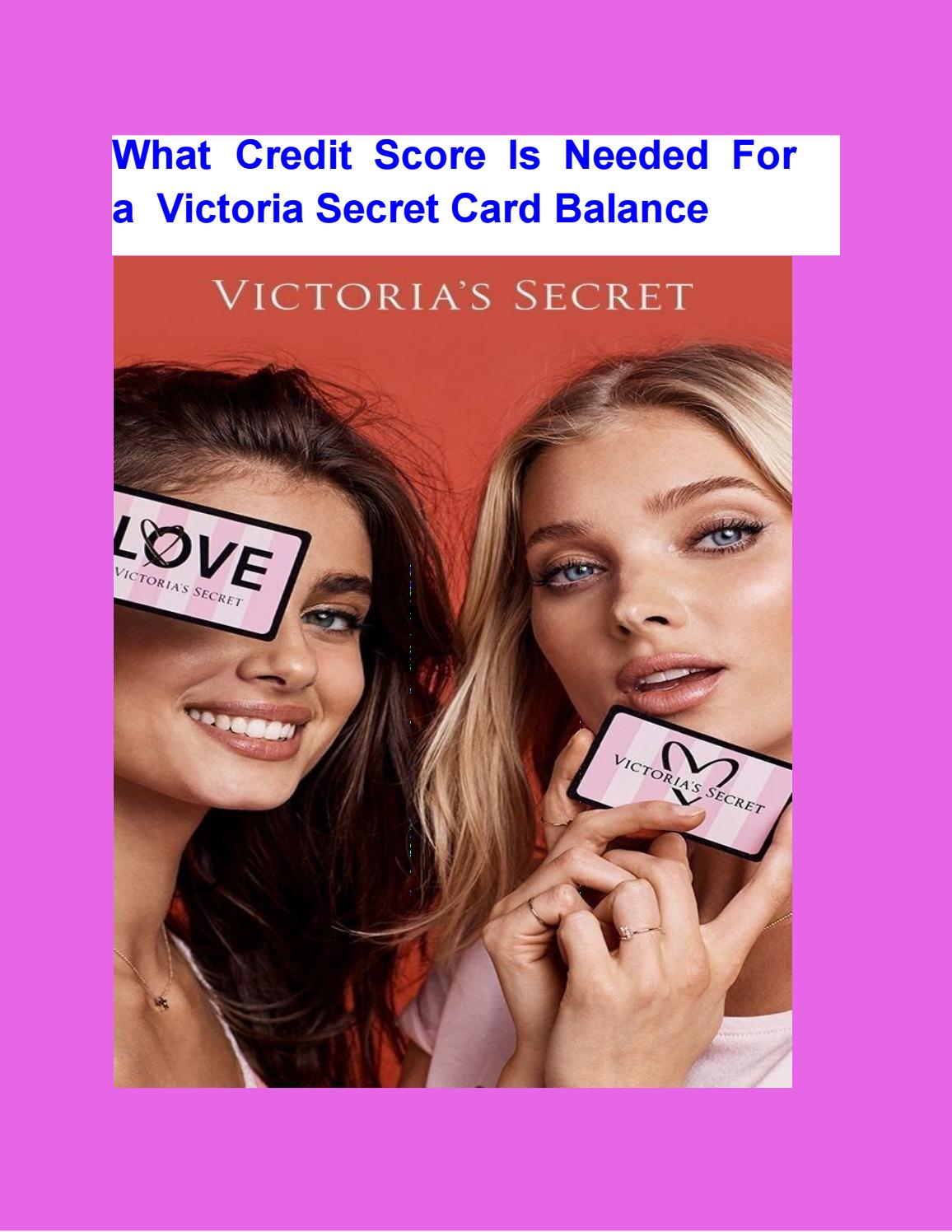 Check Victoria's Secret Gift Card Balance by Chris Hemstone - Issuu