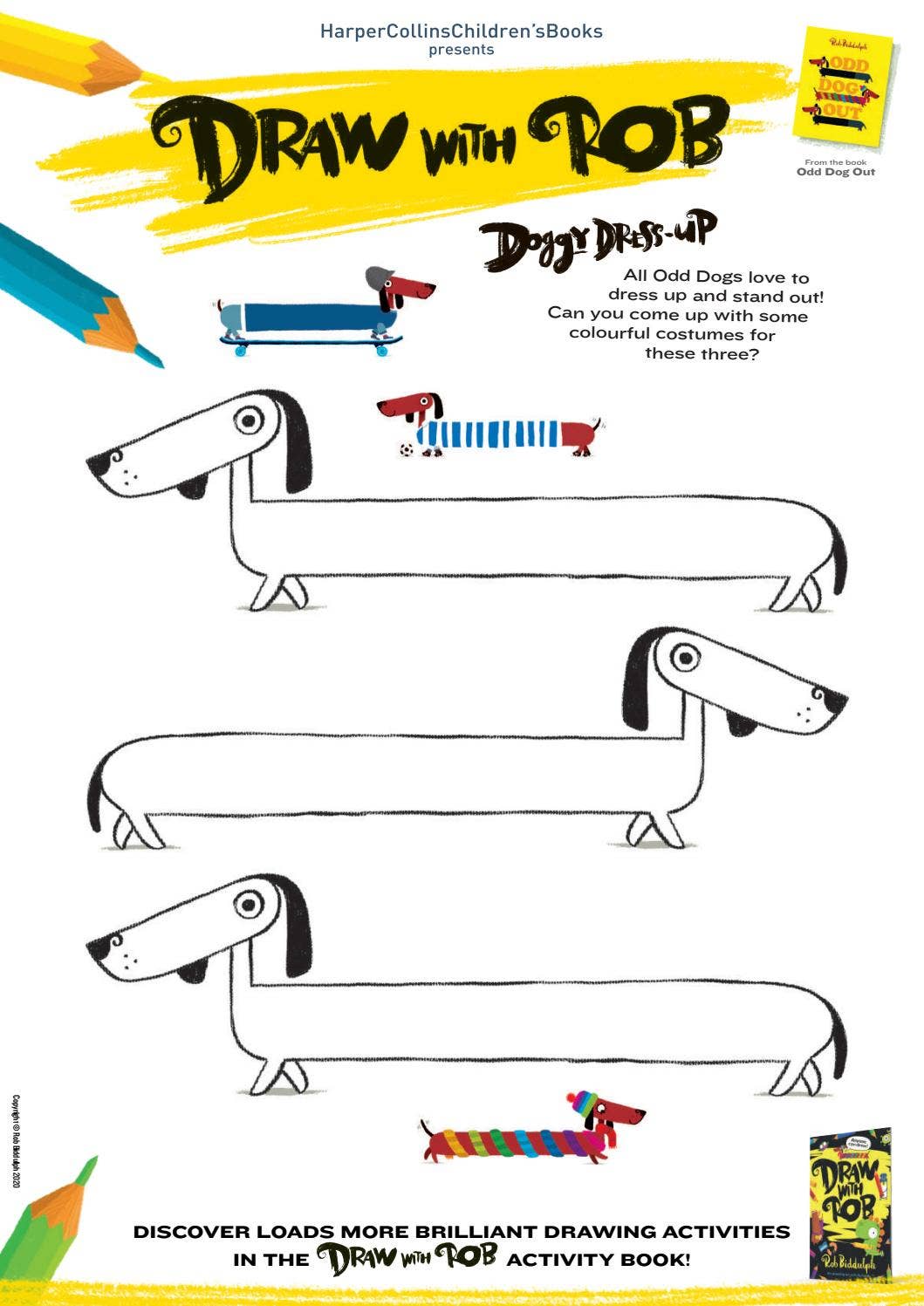 Draw With Rob activity sheets - Rob Biddulph by harpercollinschildrens ...