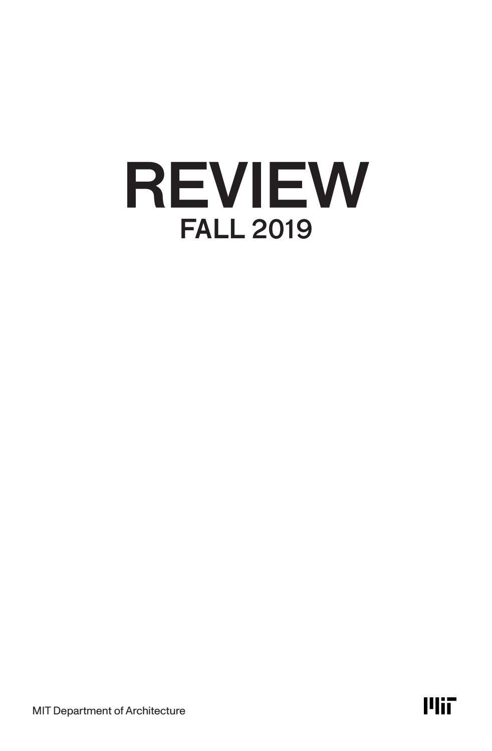 2019 M.Arch Thesis Reviews by MIT Architecture - Issuu
