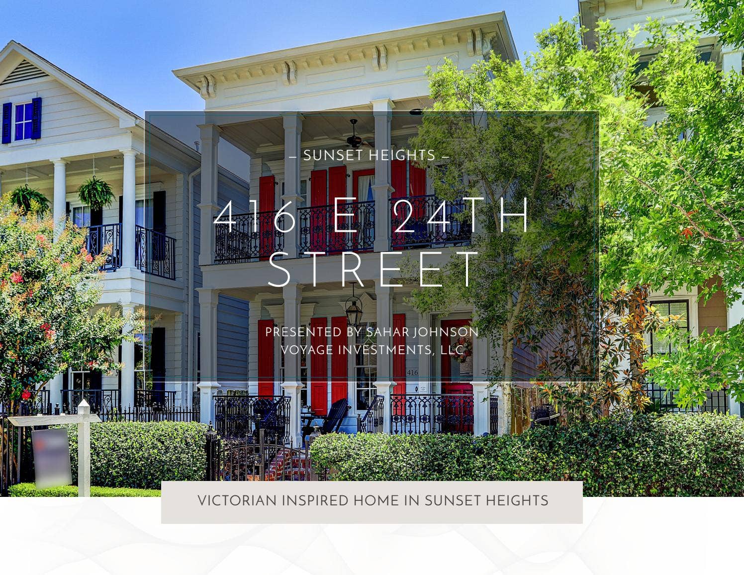SAHAR JOHNSON - 416 E 24TH by REAL Marketing - Issuu