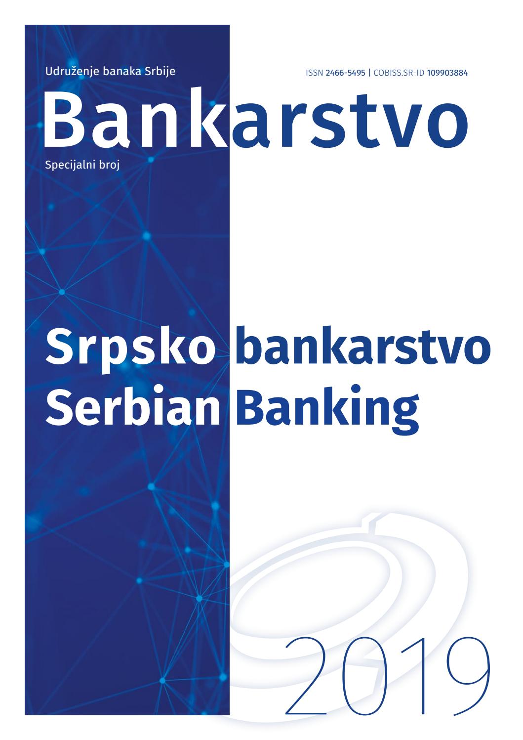 Srpsko bankarstvo 2019 by Bankarstvo - Issuu