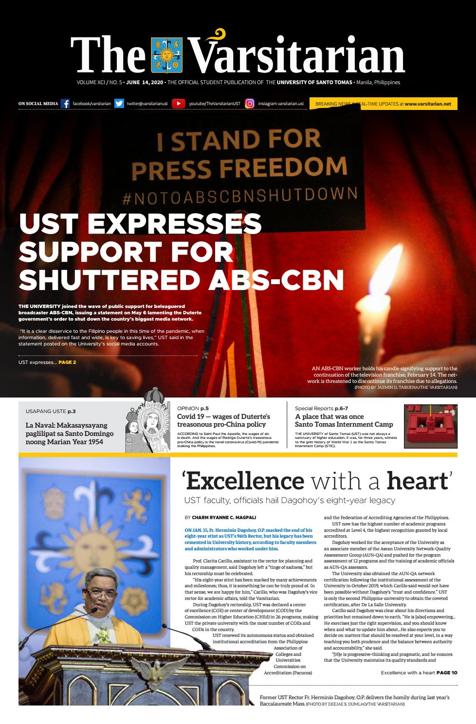 The Varsitarian P.Y. 2019 - 2020 Issue 05 by The Varsitarian - Issuu