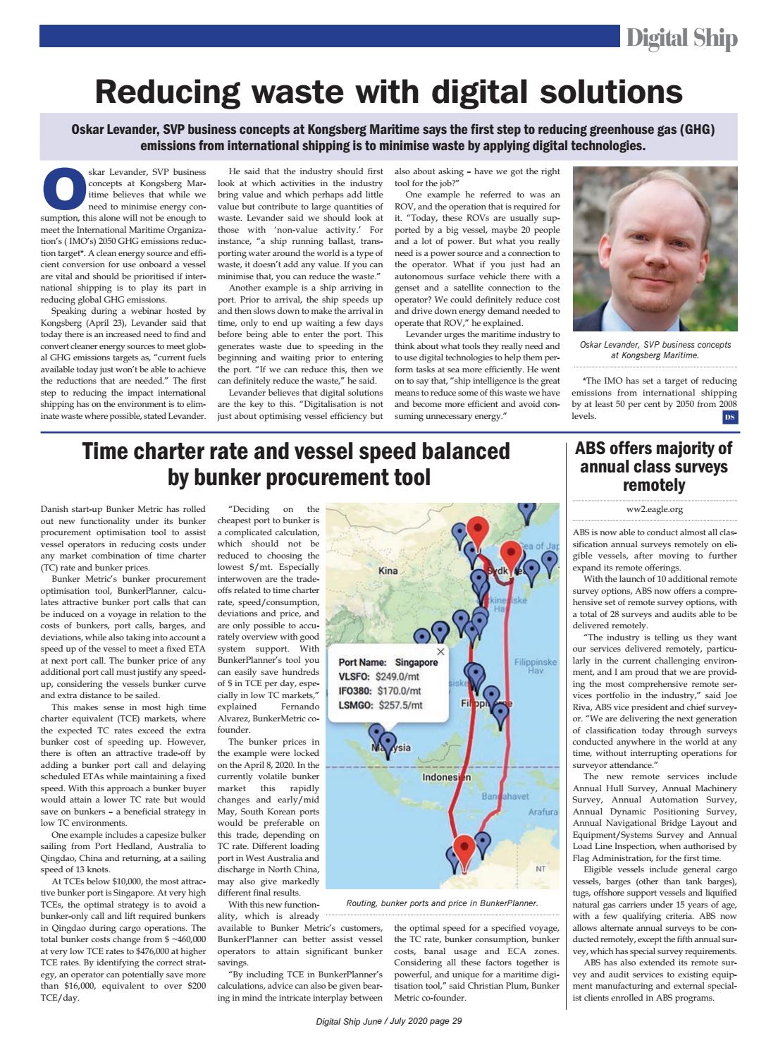 The Contribution of Just-in-Time Arrival and Optimum Ship Routing to ...