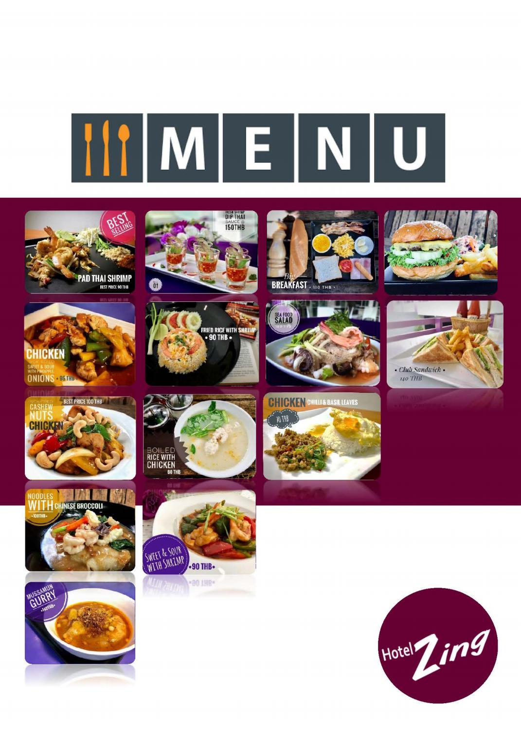 Cafe Zing Menu by Zing Hotels & Resorts - Issuu