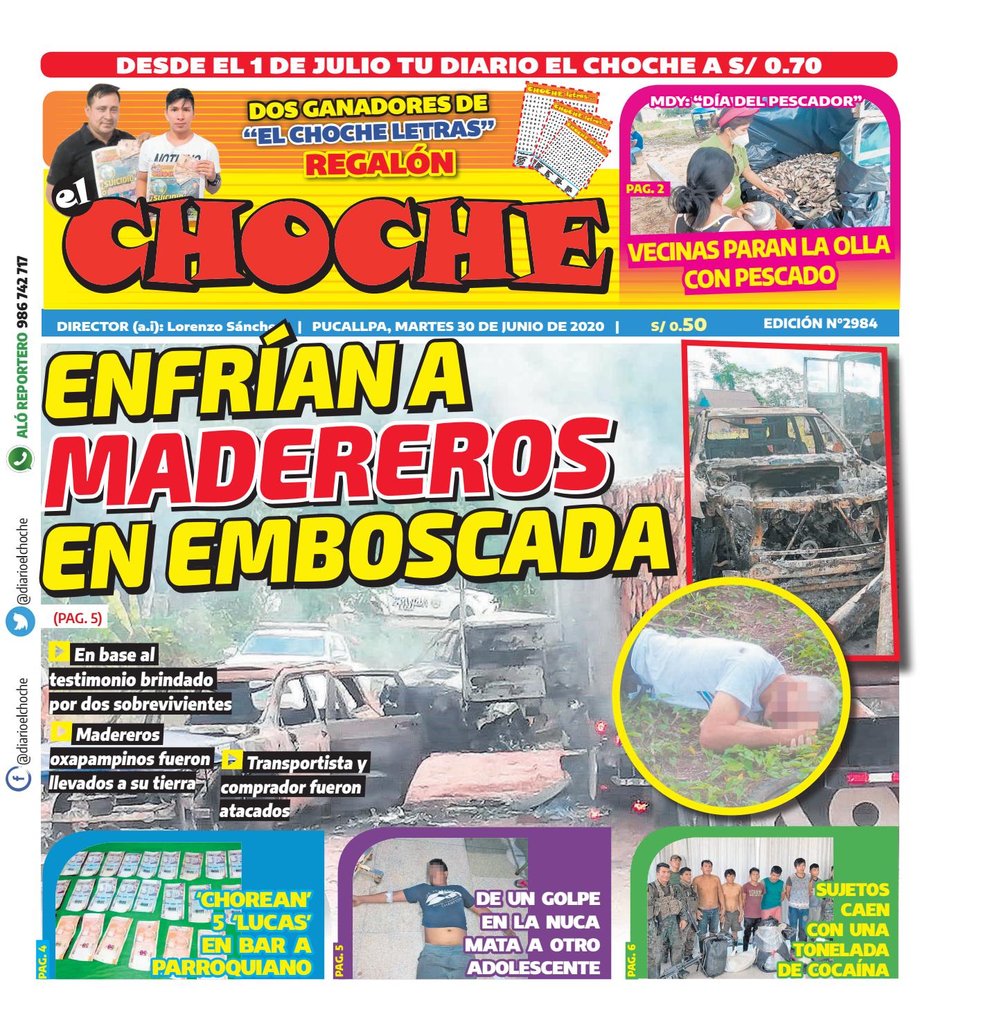 El Choche, Pucallpa 30 de junio de 2020 by Diario Ímpetu - Issuu
