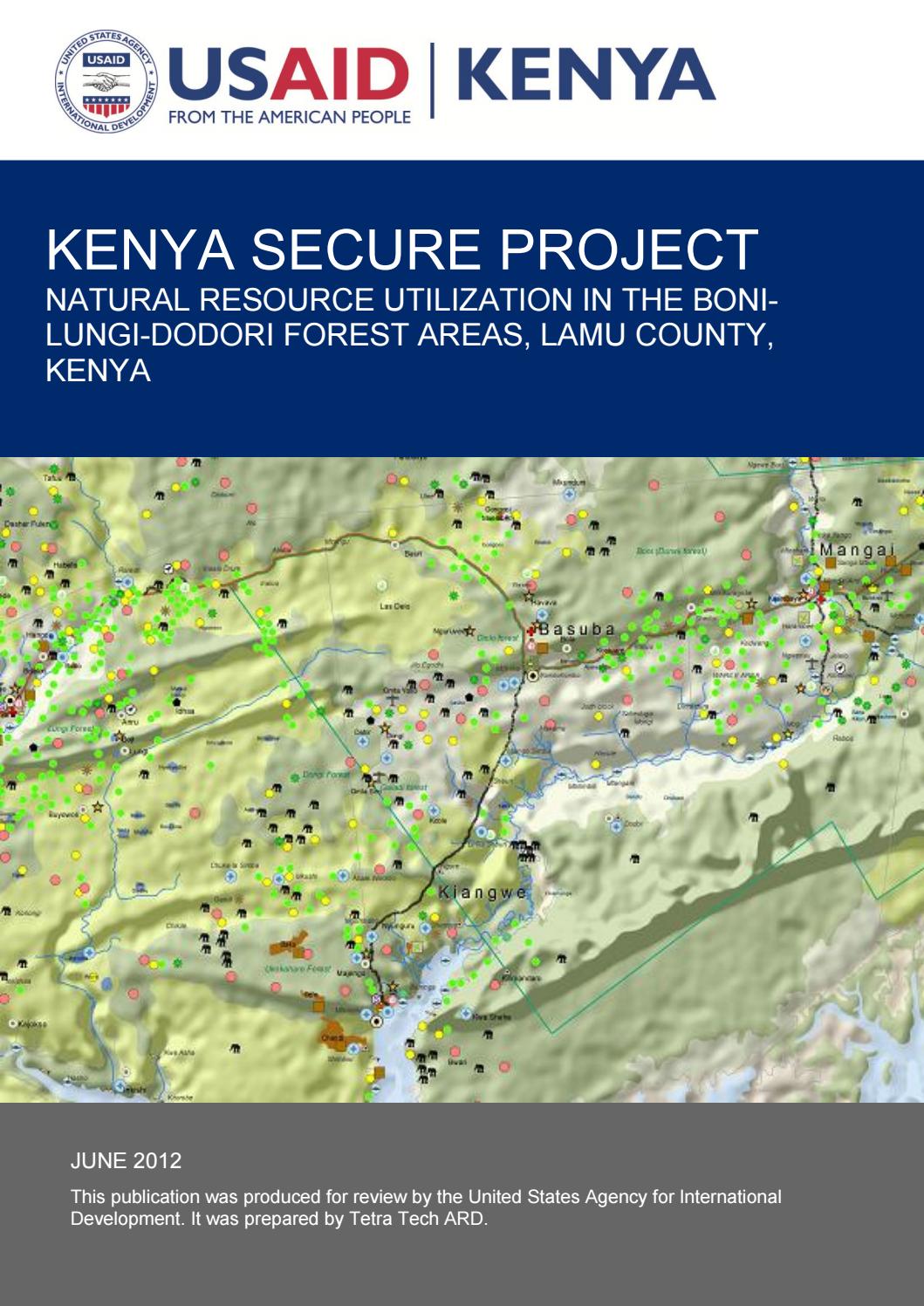 Natural Resource Utilization in the Boni-Lungi-Dodori Forest Areas ...