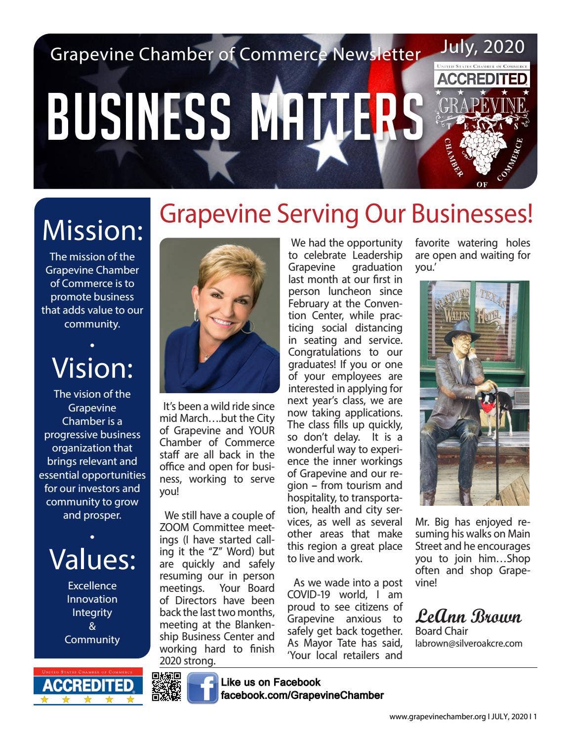 2020 Grapevine Chamber July Newsletter by Grapevine Chamber of Commerce ...