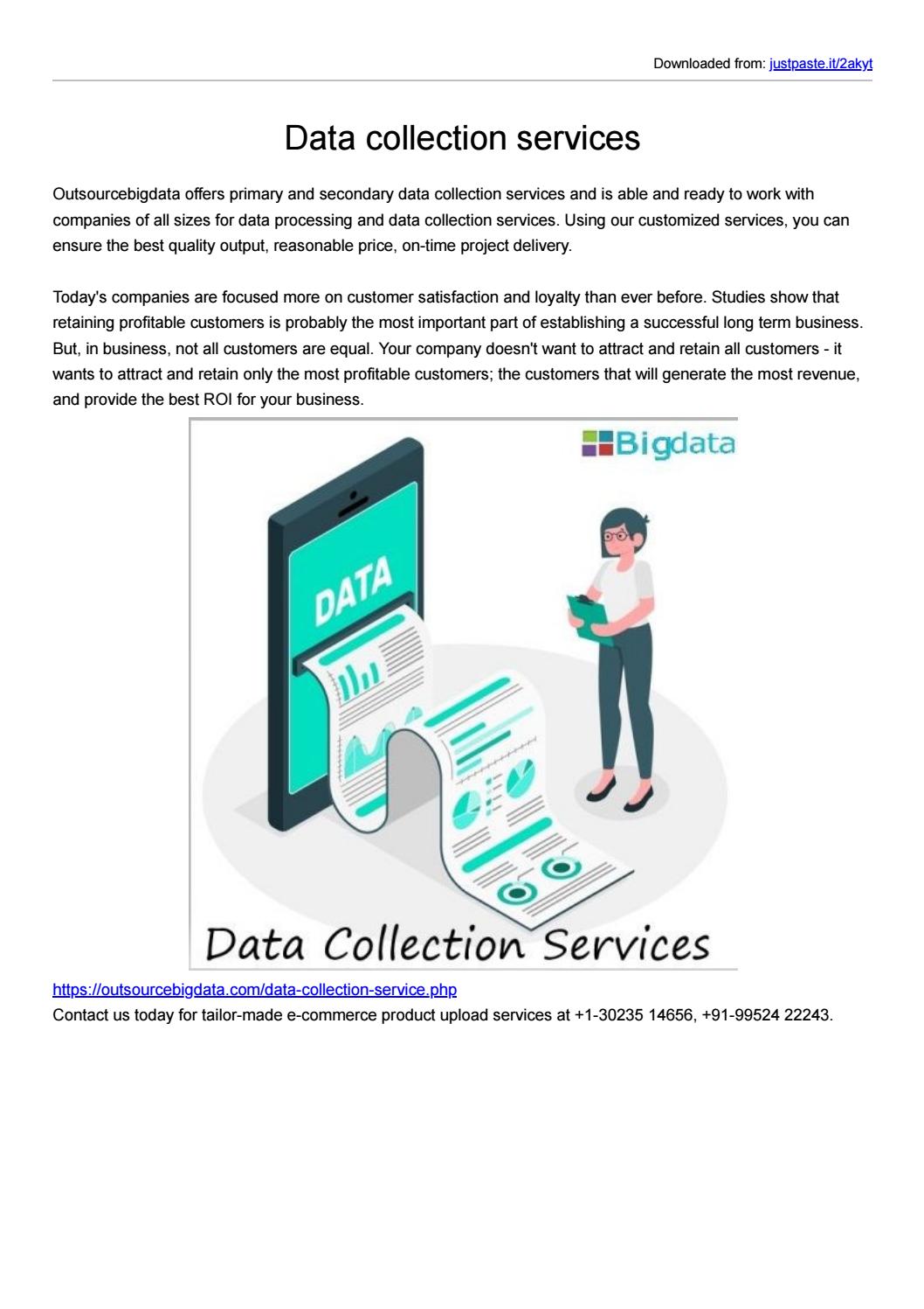 Data Collection Services by AIMLEAP - Outsource Bigdata - Issuu