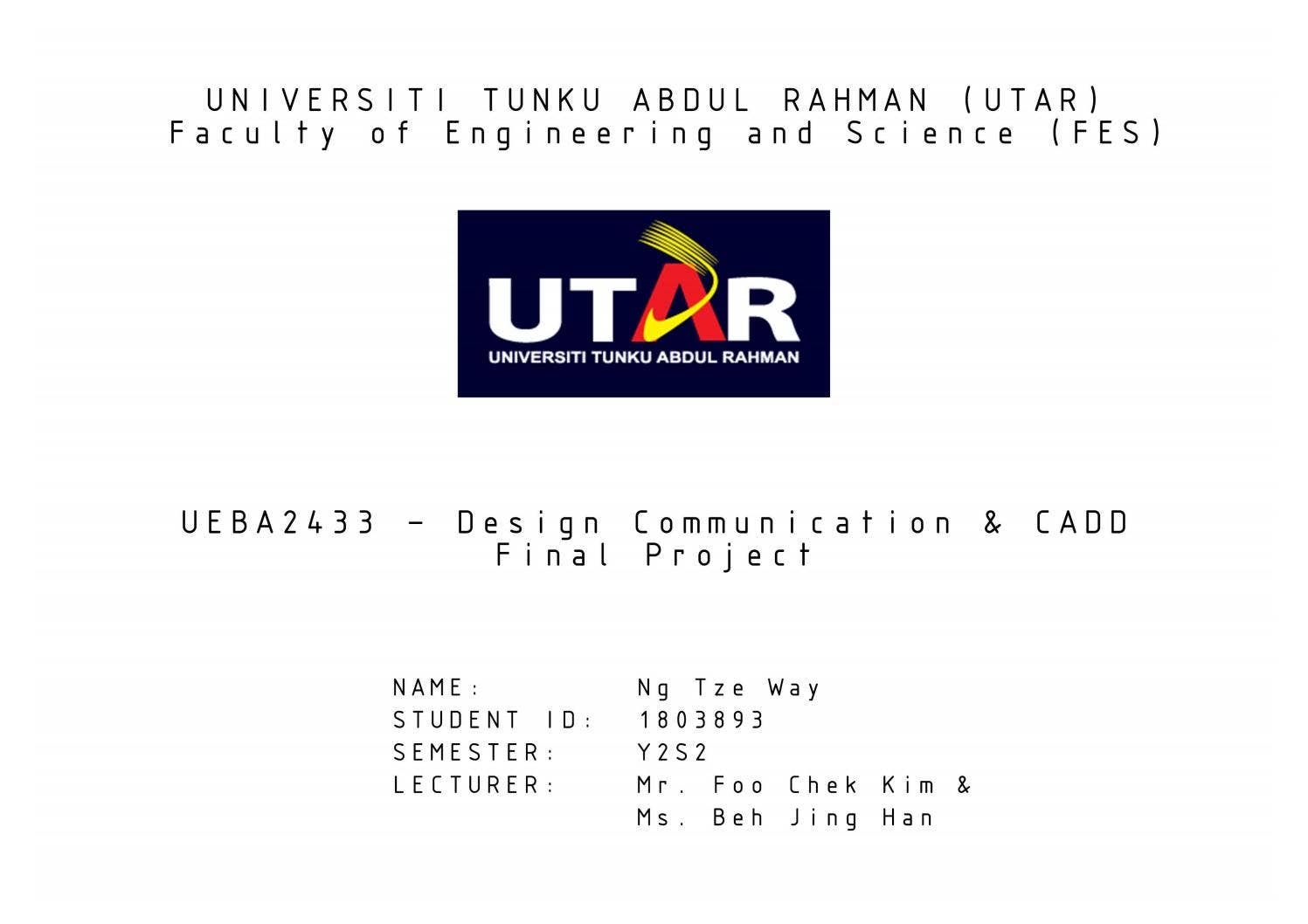 UEBA 2433 Design Communication & CADD by Ng Tze Way - Issuu
