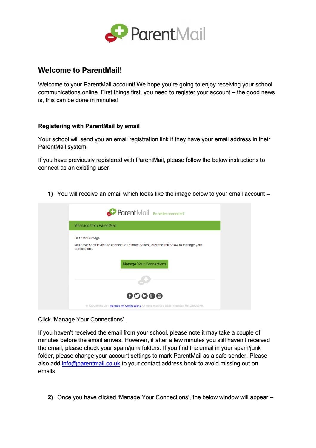 Using ParentMail as an Existing User by Schudio - Issuu