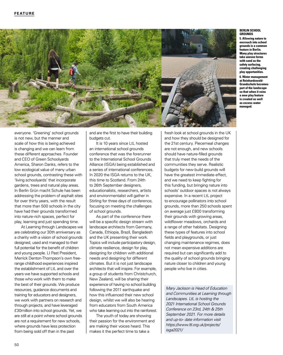 Landscape Journal - Summer 2020: Bringing nature into the city by ...