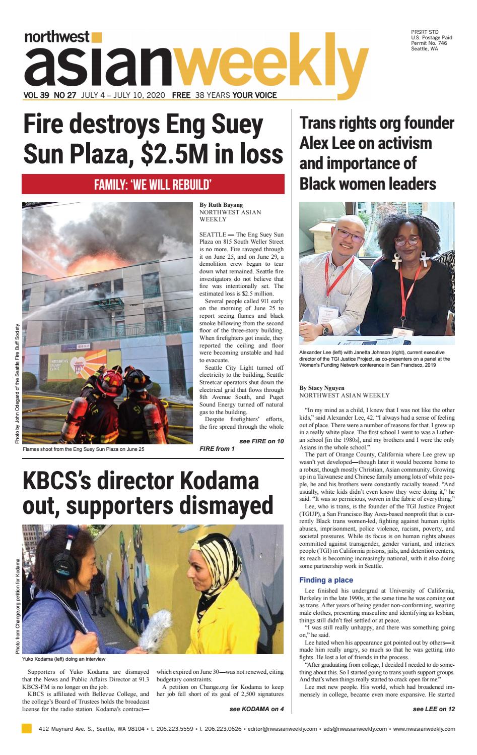 VOL 39 NO 27 | JULY 4 – JULY 10, 2020 by Northwest Asian Weekly - Issuu
