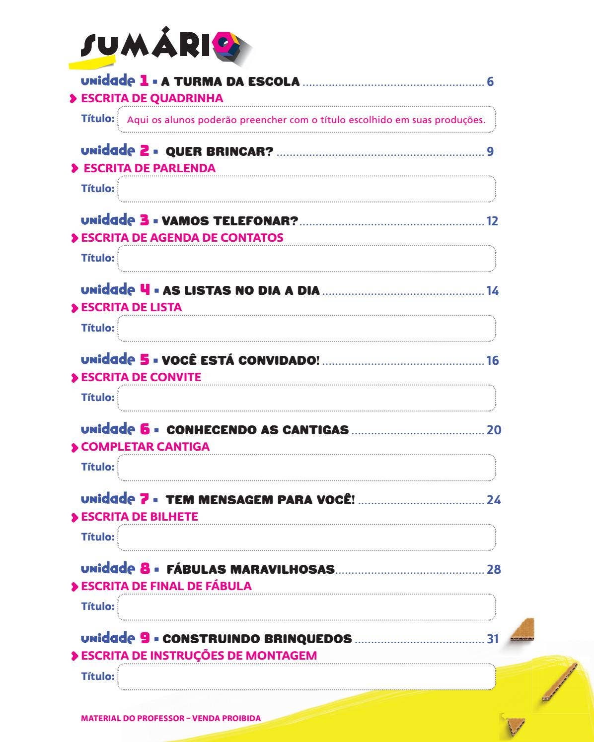 Oficina da Escrita - Língua Portuguesa - 1º Ano by Editora FTD - Issuu