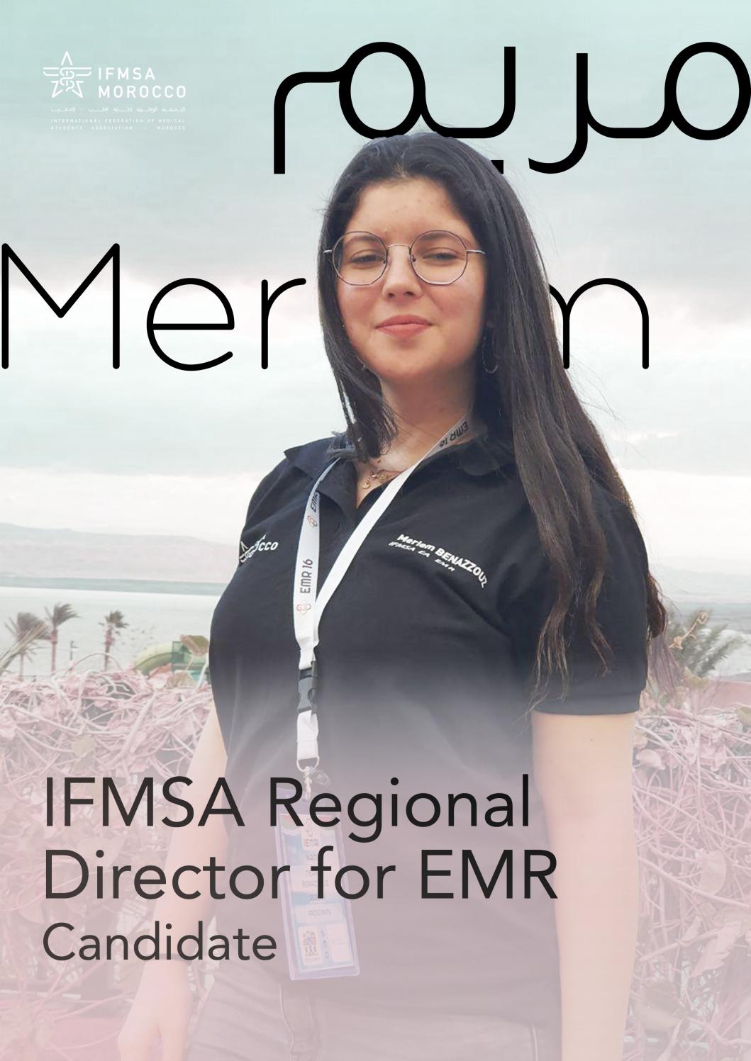 Meriem Benazzouz | IFMSA Regional Director for EMR 2020-2021 ...