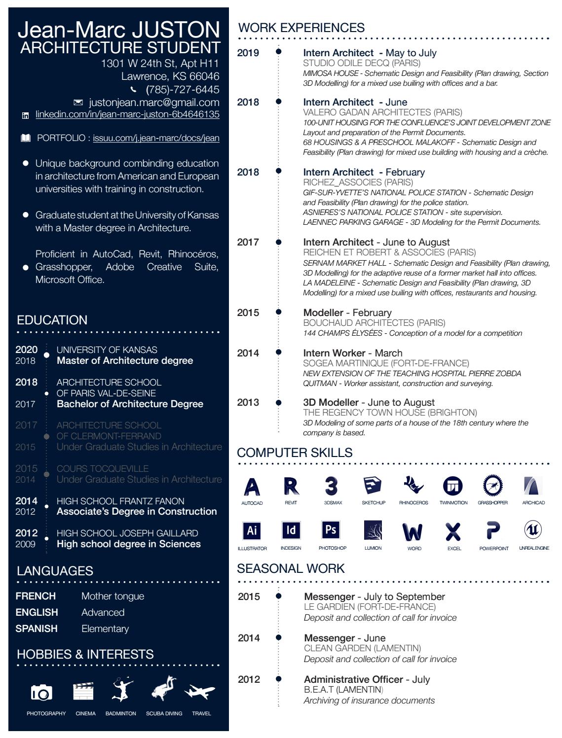 Jean-Marc Juston Resume by justonjean.marc - Issuu