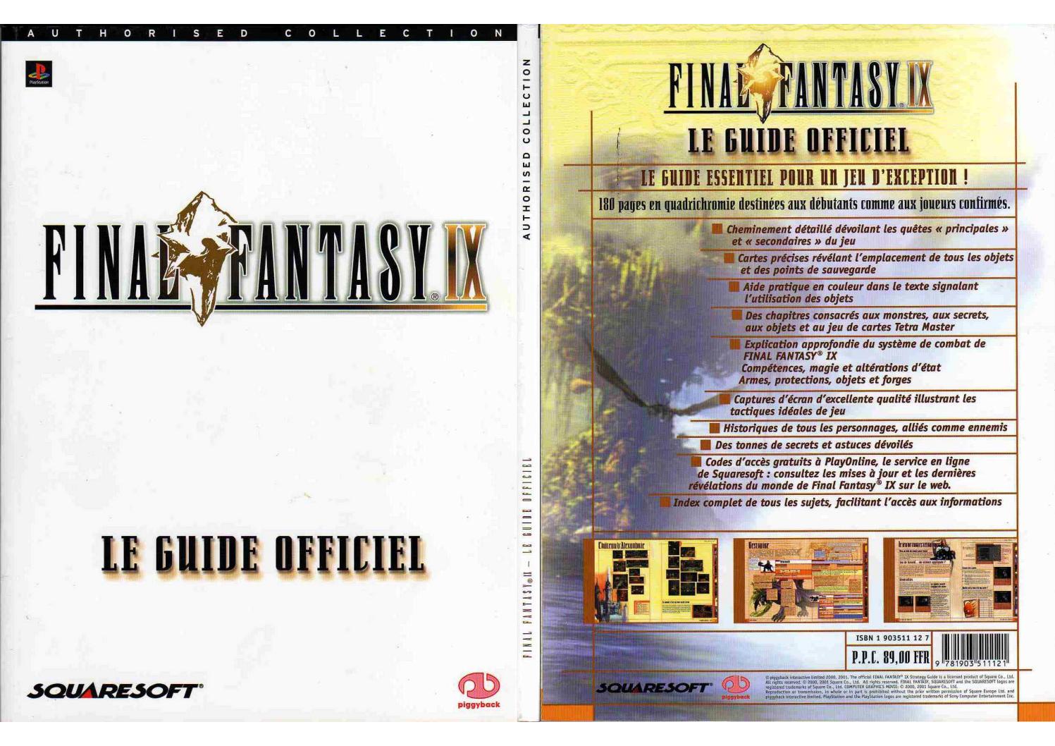 Final Fantasy 9 - Guide Officiel PS1[FR] by FinalFantasyAndroid - Issuu