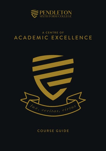 Pendleton Sixth Form College: Course Guide for 2021 Entry by SCC Group ...