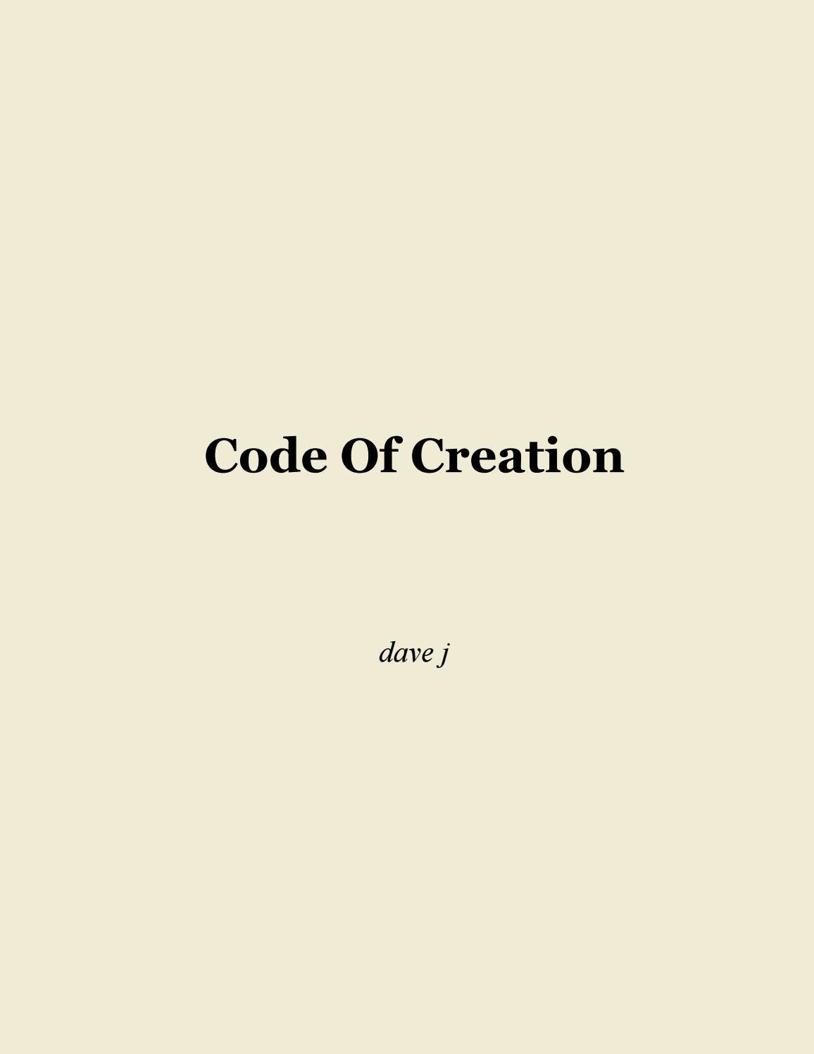 Code Of Creation by Books Docs plus - Issuu