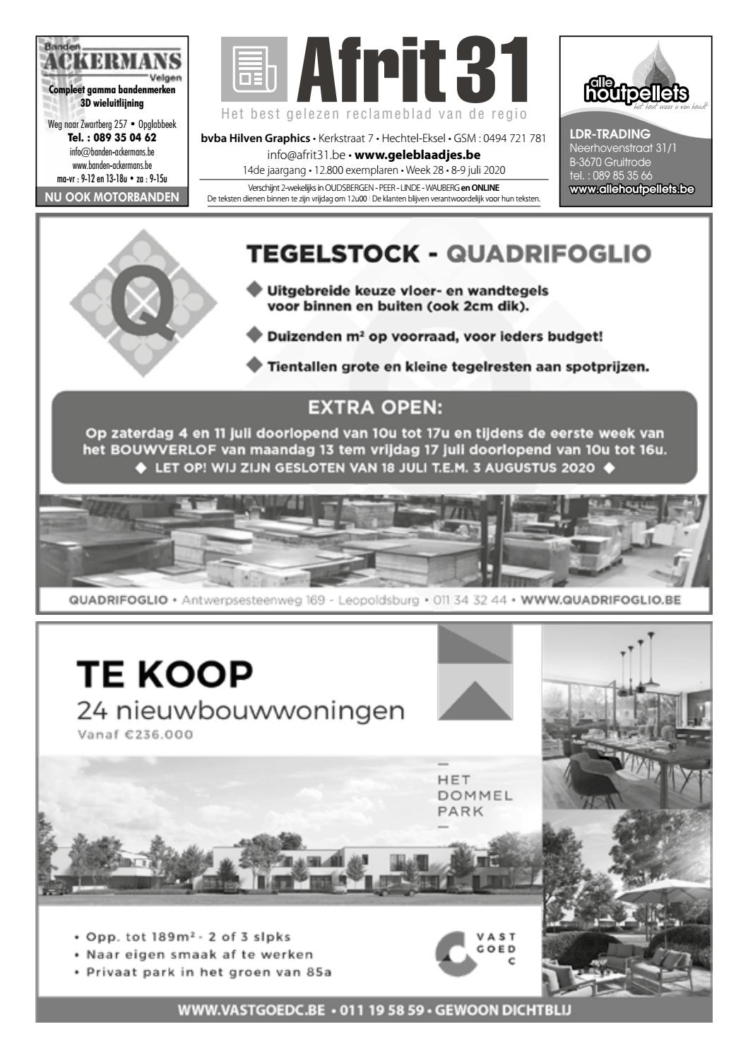 Afrit 31 week 28 2020 by Drukkerij Grafico - Issuu