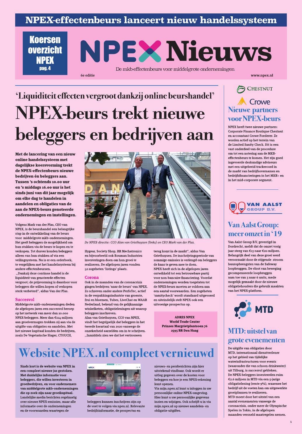 NPEX Krant Juli 2020 by Trusted Media Publishers - Issuu