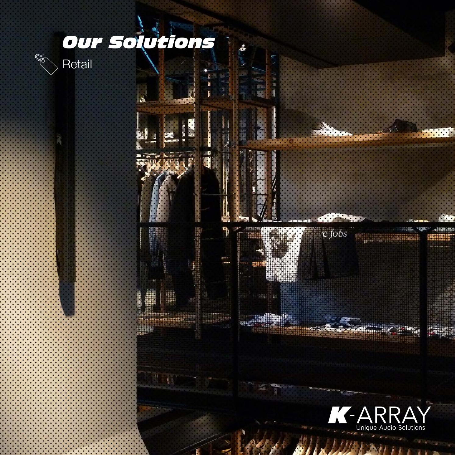 K-array | Our Solutions - Retail by K-ARRAY | Unique Audio Solutions ...