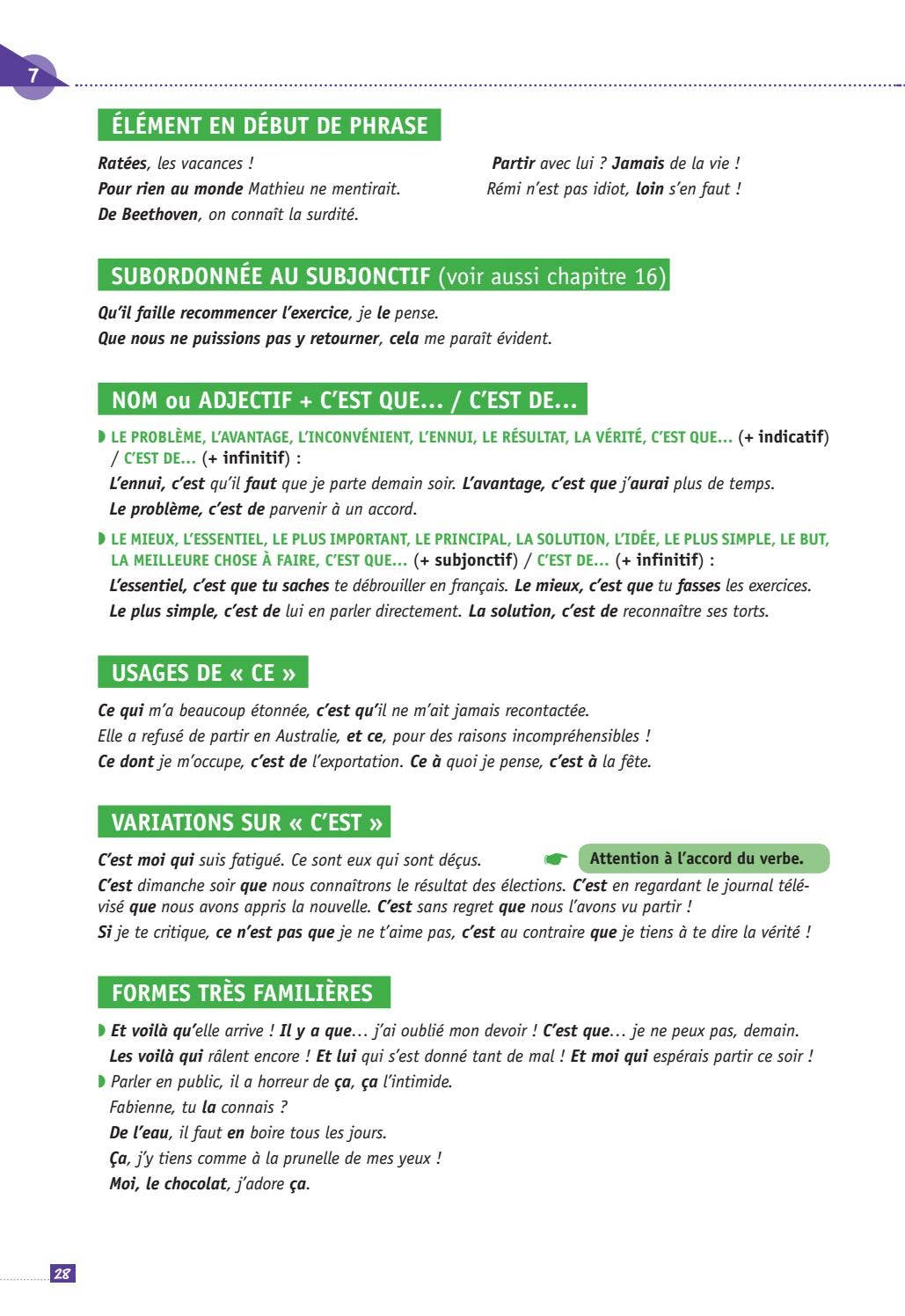 Grammaire en dialogues - Niveau avancé (B2/C1) by CLE International - Issuu