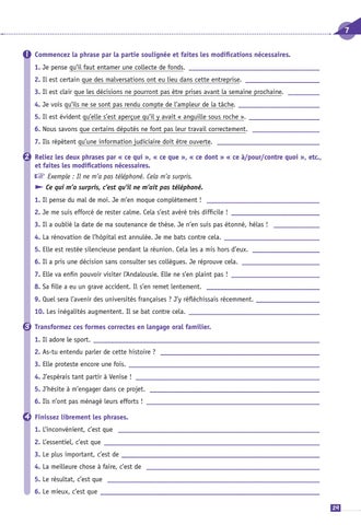 Grammaire en dialogues - Niveau avancé (B2/C1) by CLE International - Issuu