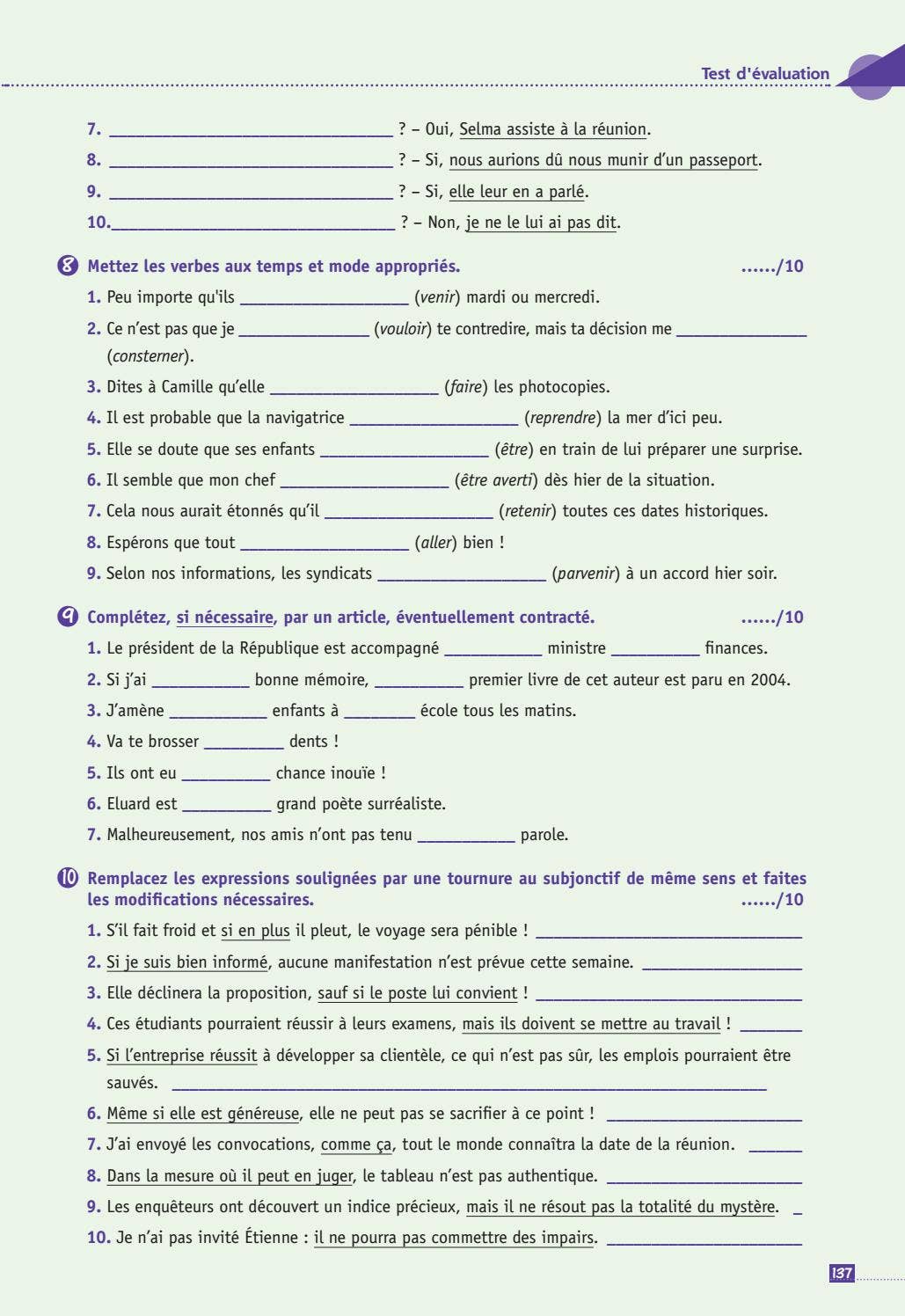 Grammaire en dialogues - Niveau avancé (B2/C1) by CLE International - Issuu