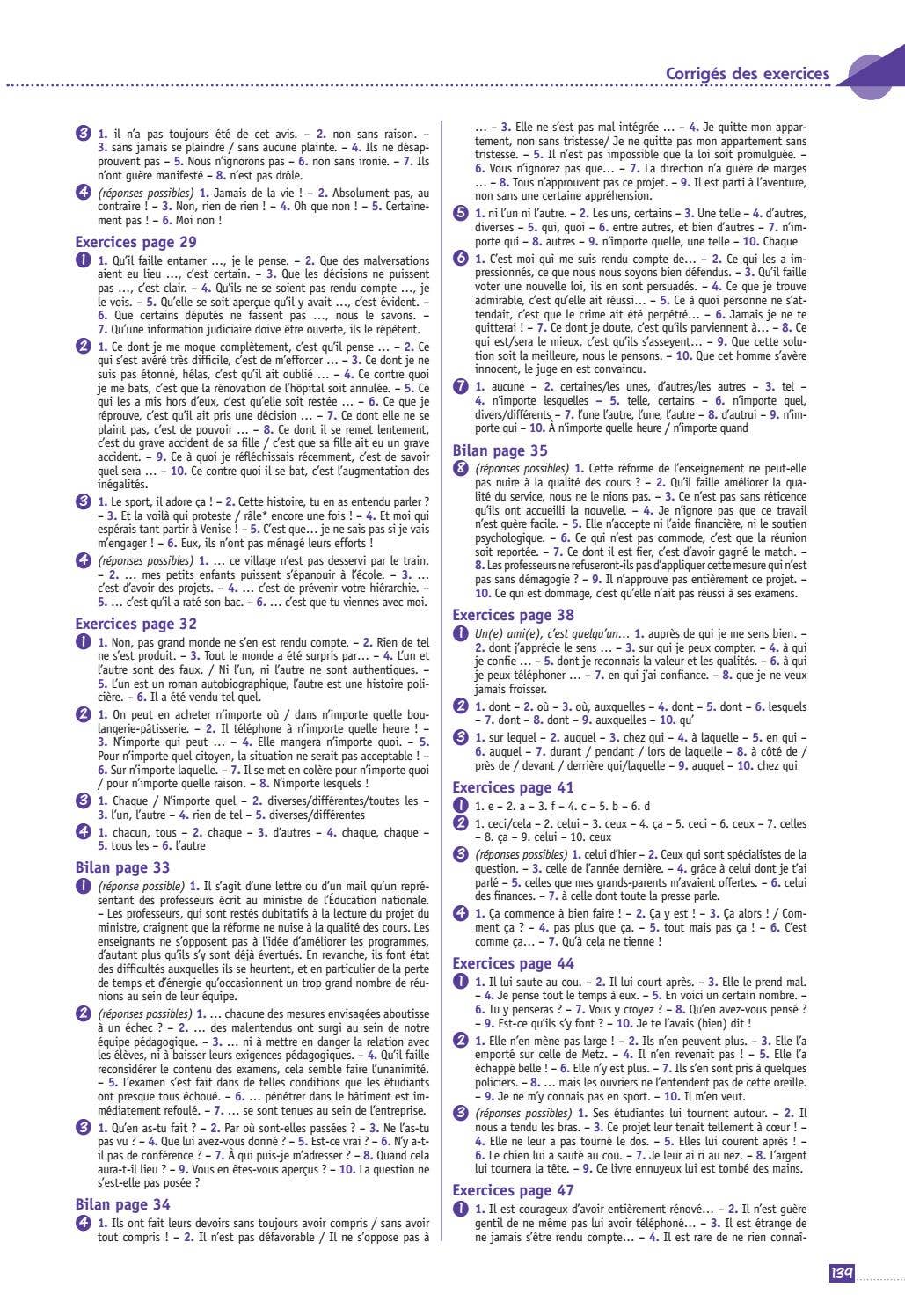 Grammaire en dialogues - Niveau avancé (B2/C1) by CLE International - Issuu