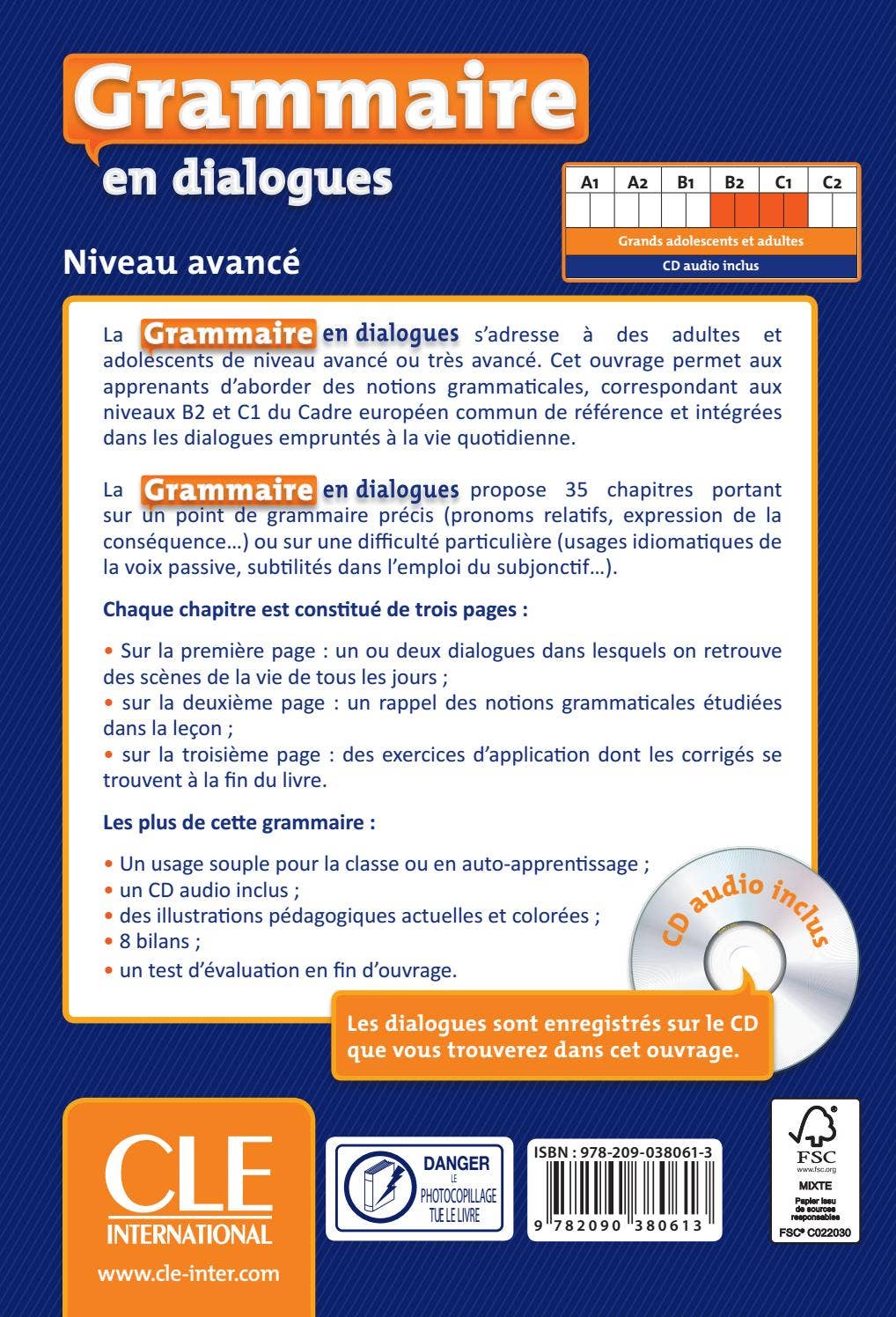 Grammaire en dialogues - Niveau avancé (B2/C1) by CLE International - Issuu