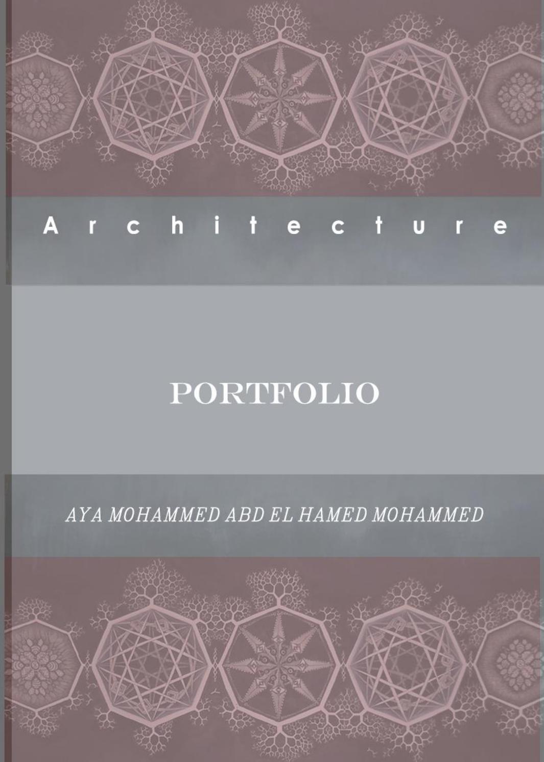 PORTFOLIO ARCHITECTURE by Aya Mohammed - Issuu