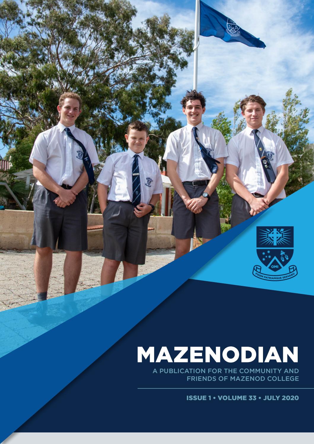 Mazenodian - volume 33 - July 2020 by Mazenod College WA - Issuu